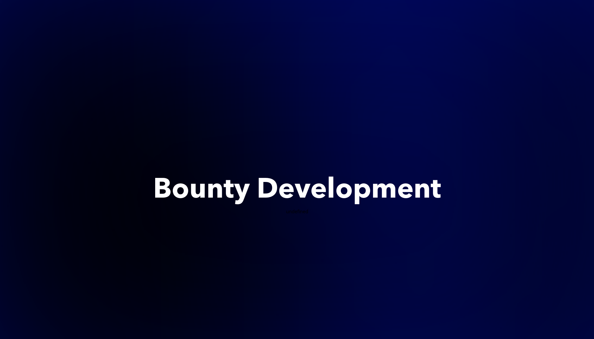 Bounty Development | Dework
